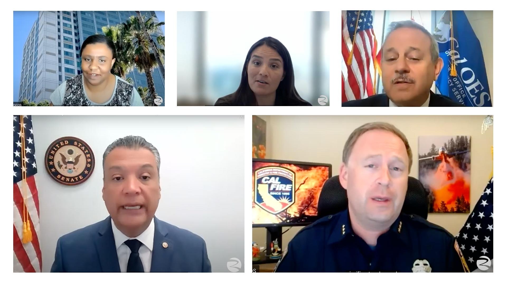 Padilla Hosts Wildfire Response Briefing with CalOES, State Leaders ...