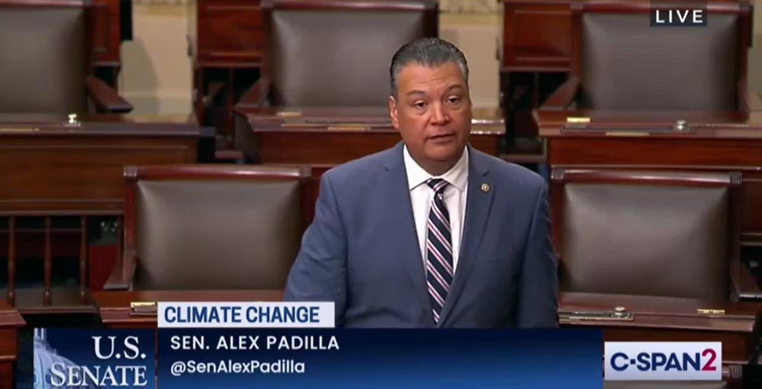 Padilla Delivers Floor Remarks on California’s Climate Leadership Amidst Climate Crisis ...